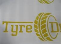 China White Color Logo Printed  Relief Tarpaulin  Outdoor Sheet Tarps with Logo Manufacture for sale
