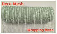 China 10Yard&21Yard Multicolour Plastic Wrapping Christmas Deco Ribbon Mesh for sale