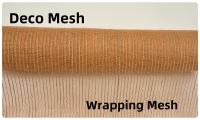 China 10Yard&21Yard Multicolour Plastic Wrapping Christmas Deco Ribbon Mesh for sale