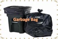 China Disposable Drawstring Black Color Plastic Trash Bag Garbage Bags On Roll for sale