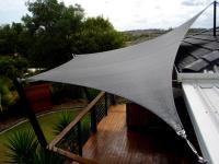 China Beige Grey Color Sun Shade Sail Shadow Net for Garden & Patio for sale