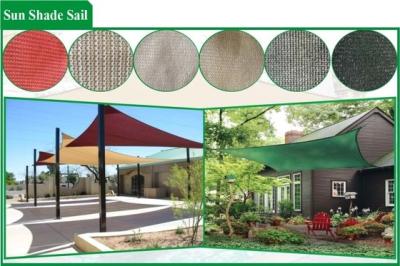China Beige Grey Color Sun Shade Sail Shadow Net for Garden & Patio for sale