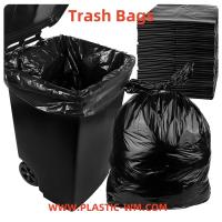 China Black Color Plastic Trash Bag Garbage Bags On Roll for sale