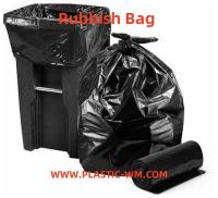 China Black Color Plastic Trash Bag Garbage Bags On Roll for sale