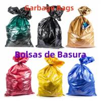 China Black Color Garbage Bags/Bolsas De Basura on Roll for sale