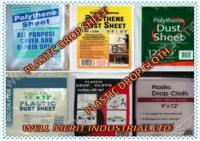 China 4X5M 5Mic-50Mic Plastic   Drop Cloth / Drop Sheet/Dust Cover For Painting for sale