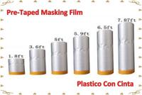 China Painting Protecting Covers/Pre-Taped Masking Film for sale