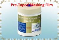 China Pre-Taped Masking Film/ Plastico Con Cinta For Painting for sale