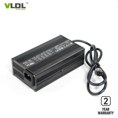 China Electric Bike Smart Li Ion Battery Charger 48V 2.5A Black Aluminum Case for sale