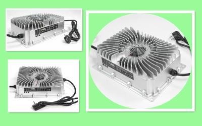 China PFC 12V 50A Waterproof Battery Charger Fully Sealed IP65 14.4V / 14.6V / 14.7V Automatic Charging for sale