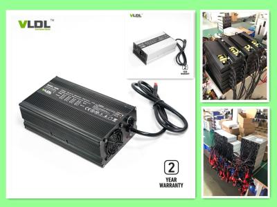 China 48V 10A Lithium Battery Charger Universal 110-230Vac PFC Input Black Case for sale