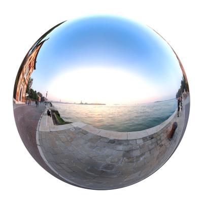 China 500mm Stainless Steel Garden Sculpture Hollow Stainless Steel Garden Sphere 304 Grade for sale