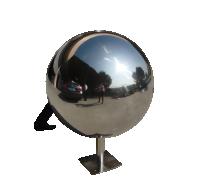 China 316 / 304 Stainless Steel Sphere Water Feature Outdoor Ball Water Fountain for sale
