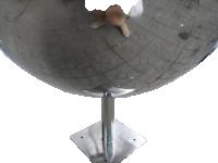 China 316 / 304 Stainless Steel Sphere Water Feature Outdoor Ball Water Fountain for sale