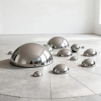 China Custom Dimensions Stainless Steel Wall Sculpture Silver Mirror Wall Art Decor for sale