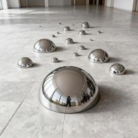 China Custom Dimensions Stainless Steel Wall Sculpture Silver Mirror Wall Art Decor for sale