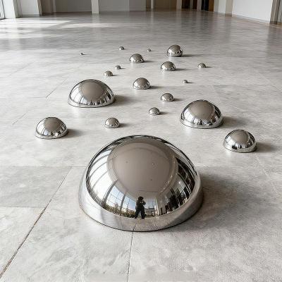 China Custom Dimensions Stainless Steel Wall Sculpture Silver Mirror Wall Art Decor for sale