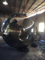 China 304 / 316 Stainless Steel Outdoor Sculpture Mirror Polished Metal Contemporary Sculpture for sale