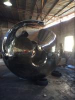 China 304 / 316 Stainless Steel Outdoor Sculpture Mirror Polished Metal Contemporary Sculpture for sale