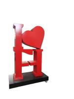 China Red Stainless Steel Outdoor Sculpture Metal Letter Sculptures for sale