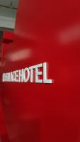 China Red Stainless Steel Outdoor Sculpture Metal Letter Sculptures for sale