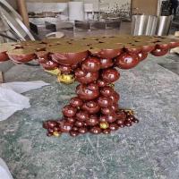 China Custom Dimensions Art Metal Table Stainless Steel Metal Table Sculpture OEM for sale