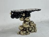 China Custom Dimensions Art Metal Table Stainless Steel Metal Table Sculpture OEM for sale
