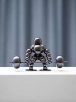 China Multi Color Weightlifter Statue Custom Sizes Weightlifting Sculpture for sale