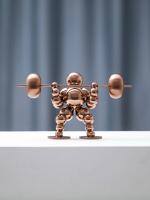 China Multi Color Weightlifter Statue Custom Sizes Weightlifting Sculpture for sale