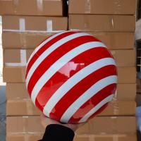 China Customized Large Christmas Decoration Balls Various Pattern Large Outdoor Christmas Balls for sale