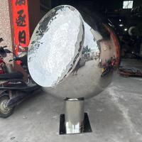 China Mirror Polished Stainless Steel Garden Sculptures Rust Proof Outdoor Stainless Steel Sculpture for sale