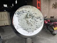 China Mirror Polished Stainless Steel Garden Sculptures Rust Proof Outdoor Stainless Steel Sculpture for sale