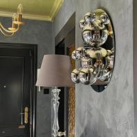 China 304 Stainless Steel Wall Art Sculpture OEM Stainless Steel Wall Decoration for sale