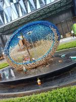 China Custom Dimensions Stainless Steel Outdoor Sculpture for Modern Metal Art for sale