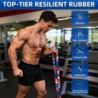 China Elastic Pull Up Assist Bands Long Resistance Bands Set For Working Out Physical Therapy for sale
