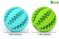 China Non Toxic Rubber Dog Toy Ball Bite Resistant Teeth Cleaning Chew Toy For Exercise Game IQ Training for sale