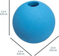 China Interactive Bouncy Durable Rubber Dog Toy Ball 2.5 Inch Multi Color Blue / Orange for sale