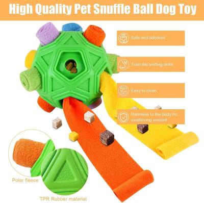 China Non Toxic Snuffle Ball Dog Toy Interactive Dog Puzzle Feeder for sale