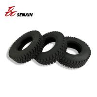 China Natural Rubber Toy Car Tires Fine Knob Tread Grip Hardwood Carpet Asphalt Racing for sale