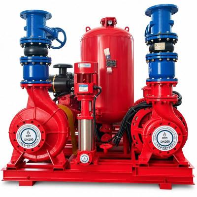 China Customized Skid Mounted Fire Pump System with Electric Diesel and Jockey Pumps for sale