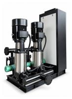 China YIDISHUI Twin-Pump Booster Set with Carbon Steel Manifolds and Control Cabinet for sale