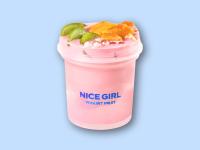 China Strawberry Flavor Rich Nutritional Yogurt Fruit Cup Frozen Yogurt Franchise for sale