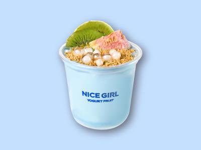 China Natural Phycocyanin Yogurt Fruit Cup Franchise Tasty Digestive For Gut Health for sale