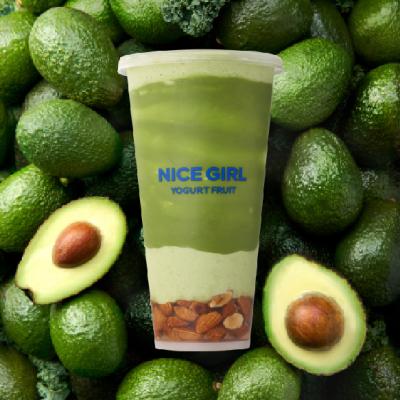 China Healthy Frozen Yogurt Smoothies Brands Green Froyo Smoothie Franchise With Lasting Energy for sale