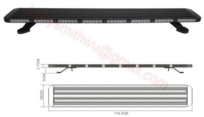 China 44'' 1W LED Vechile lightbar, Low-Profile  Light Bar, Belka Sygnalizacyjna ,LED PANEELIMAJAKKA，Patrol Lightbar for sale