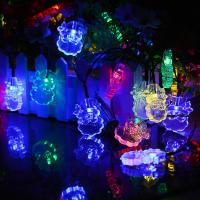 China IP44 20 LEDs Solar String Lights 8 Charging Time For Outdoor Santa Christmas Party for sale