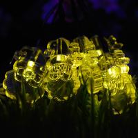 China IP44 20 LEDs Solar String Lights 8 Charging Time For Outdoor Santa Christmas Party for sale