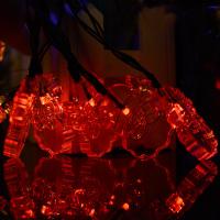China IP44 20 LEDs Solar String Lights 8 Charging Time For Outdoor Santa Christmas Party for sale