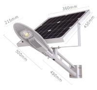 China 100W 200W 300W Remote Control IP65 Outdoor Waterproof Aluminum Intelligent LED Solar Street Light for sale