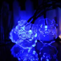China IP44 20 LEDs Solar String Lights 8 Charging Time For Outdoor Santa Christmas Party for sale